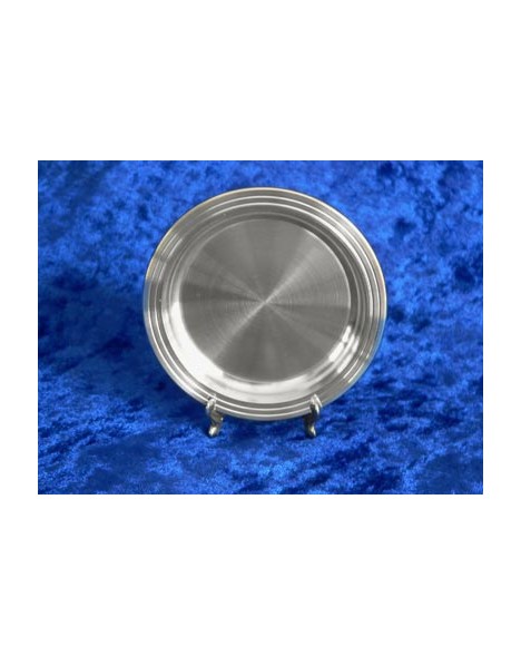 Pewter Coaster plain 3.15 in - handcasted pewter, made in our own ...