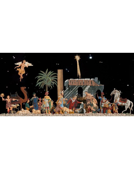 Nativity set Schmaedl 23 pieces to stand - Pewter Figurines Christmas ...